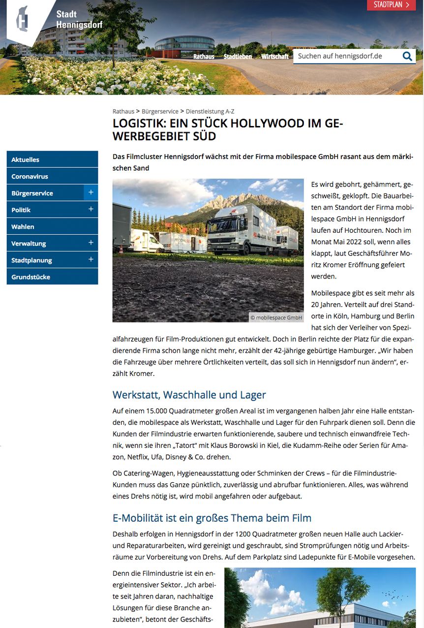 Presse | mobilespace Fahrzeugvermietung